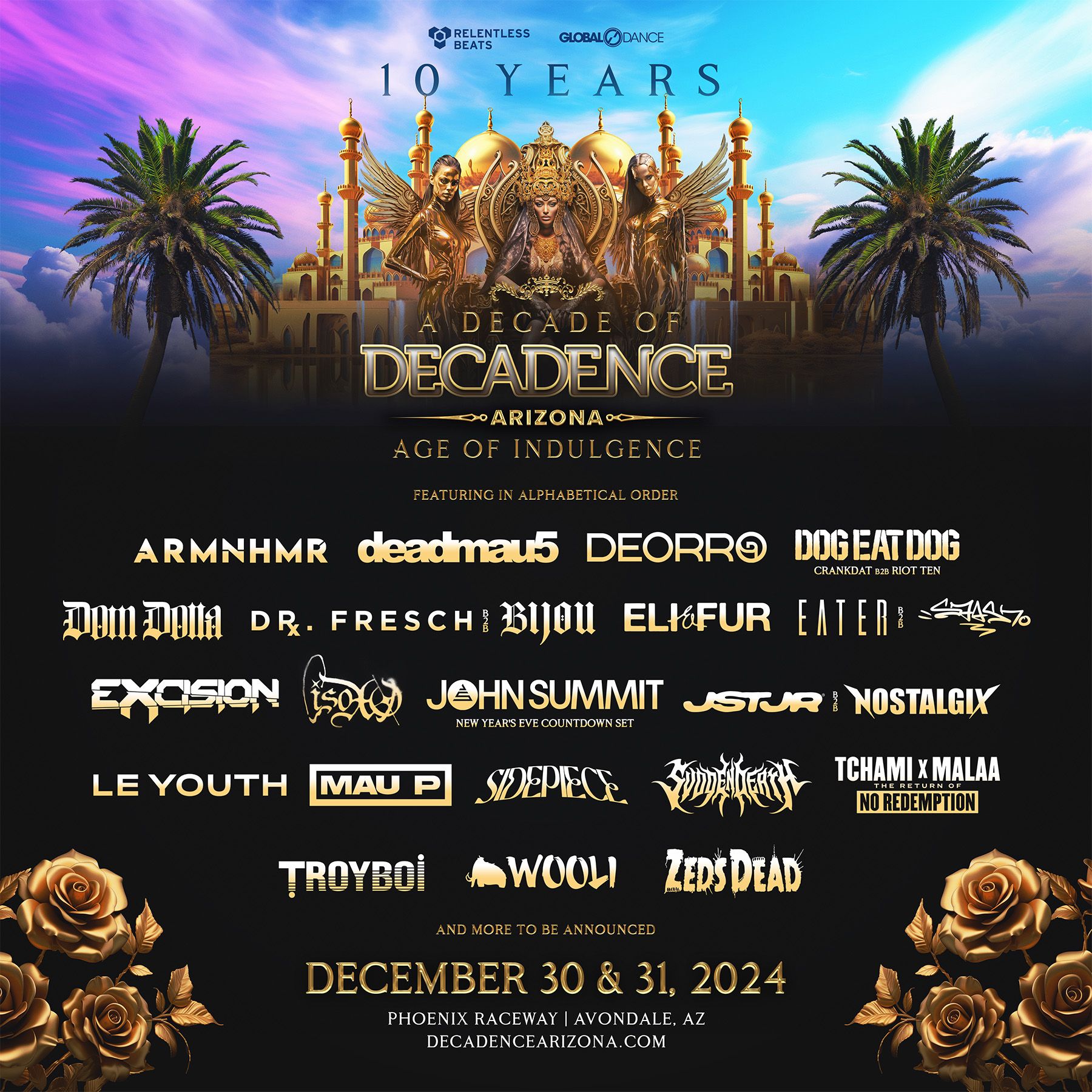 Decade of Decadence, Phase 2 Lineup announced - Electrofans